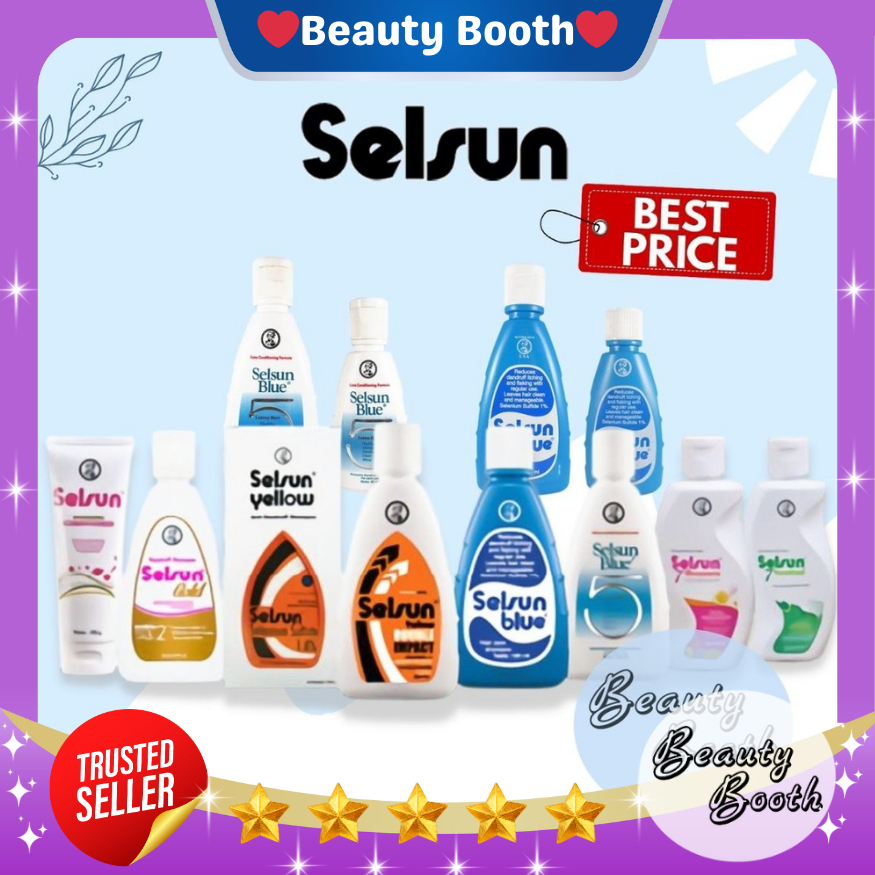 Jual SELSUN Blue Hair Care Shampoo | Yellow Double Impact | Blue Five ...