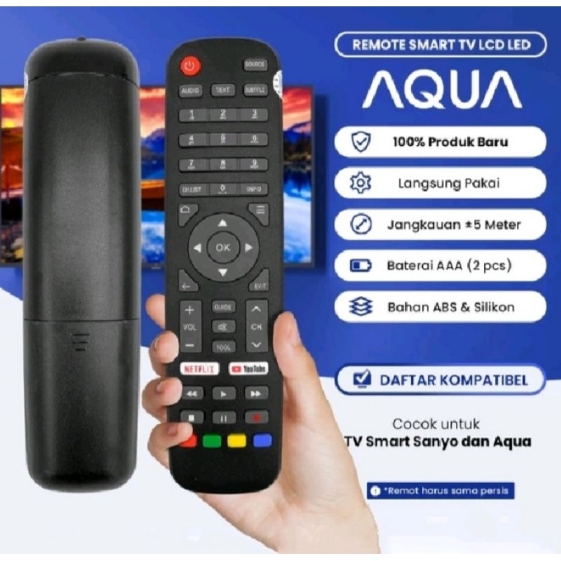 Jual BATAM - AQUA remot remote LCD LED android smart tv | Shopee Indonesia