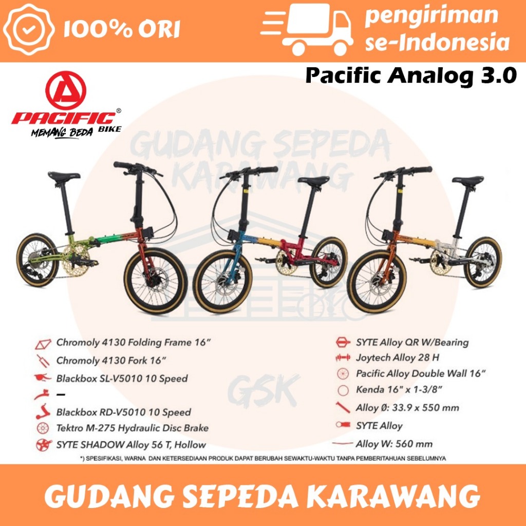 Jual SEPEDA LIPAT PACIFIC ANALOG 3.0 BY PACIFIC | Shopee Indonesia