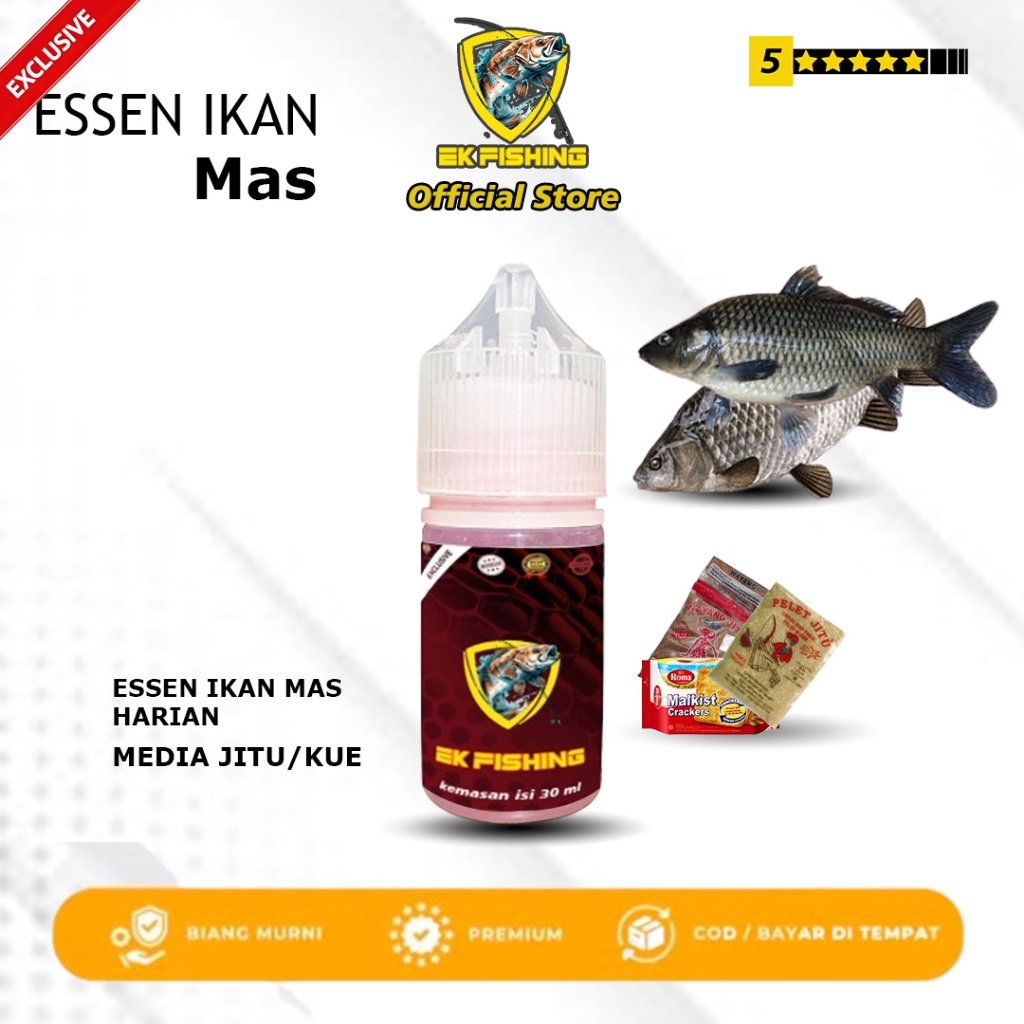 Jual Essen Ikan Mas Paling Ampuh Untuk Semua Jenis Ukuran Ikan Mas ...