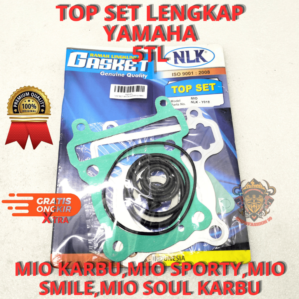 Jual PACKING TOP SET LENGKAP YAMAHA 5TL KUALITAS ASLI ORIGINAL MIO KARBU MIO SPORTY MIO SMILE ...