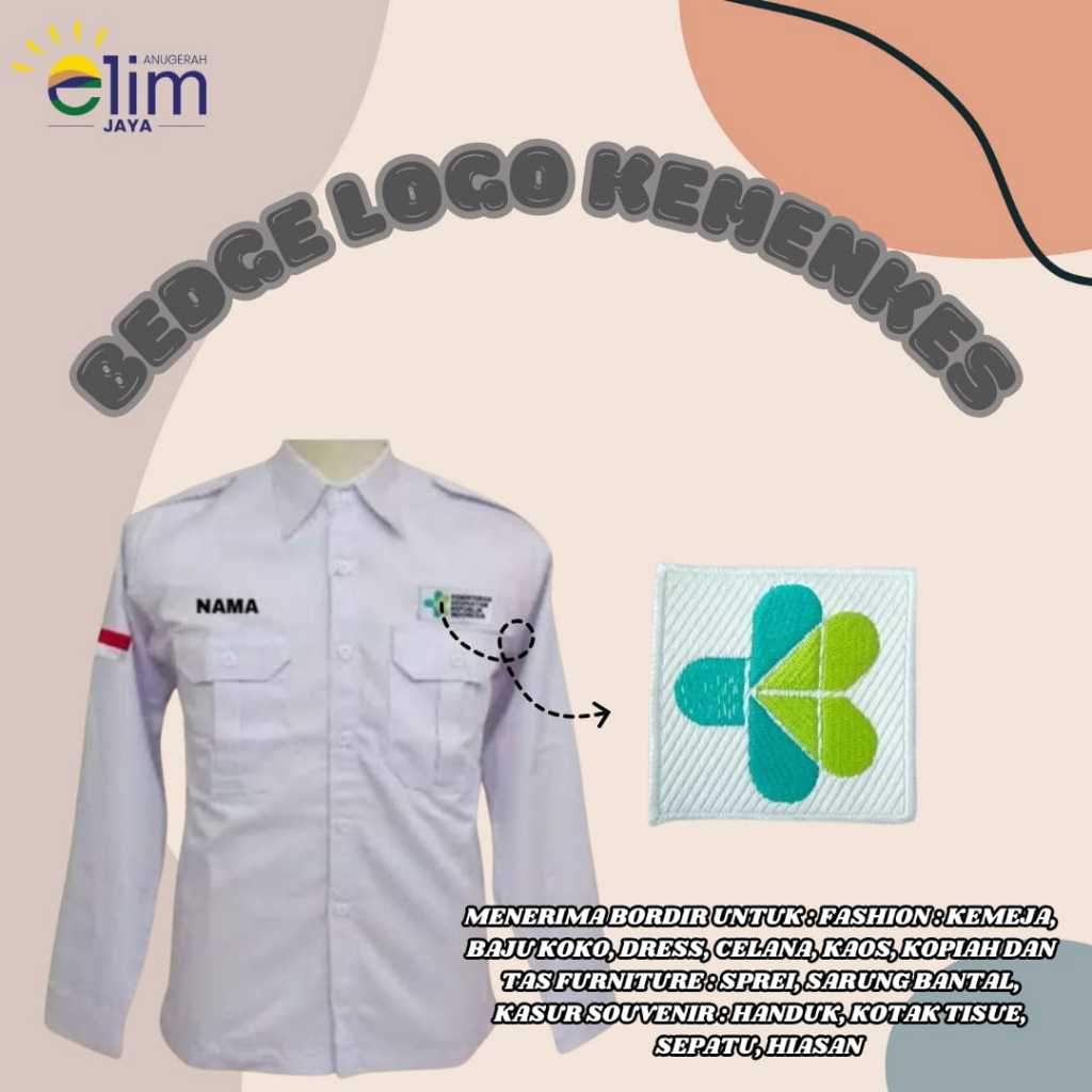 Jual Bedge Logo Kemenkes / Emblem Kementrian Kesehatan RI / Bed Logo ...