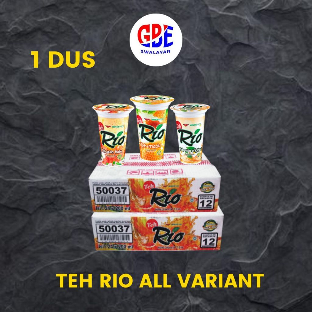 Jual Teh Rio Minuman All Varian 1 Dus 24Pcs | Shopee Indonesia
