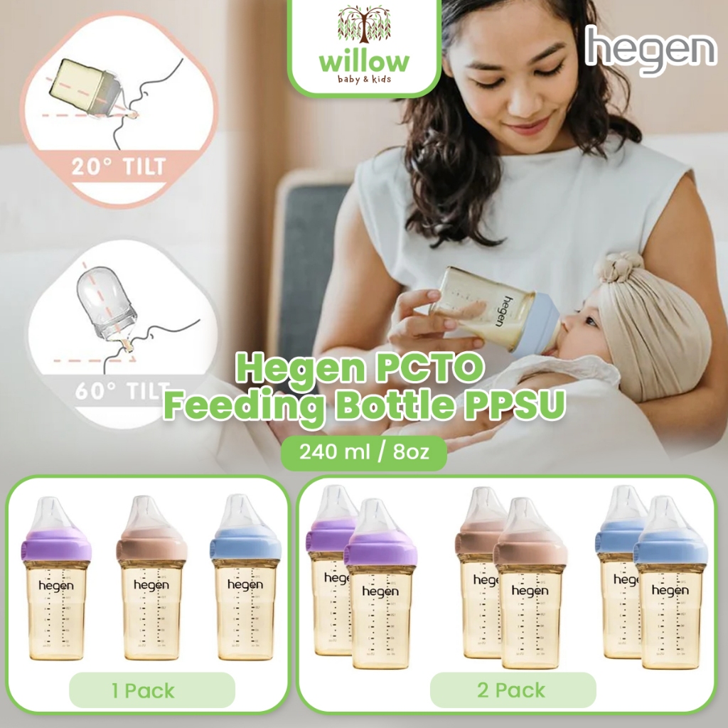Jual Botol Susu Anak - Hegen PCTO Feeding Bottle PPSU 240Ml/8Oz | Shopee Indonesia