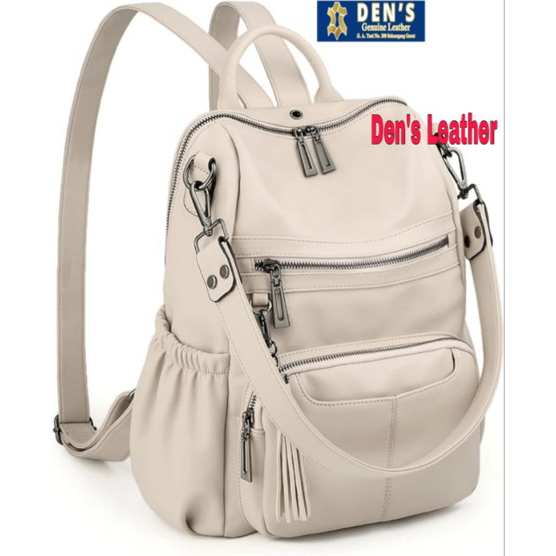 Jual Den's Leather Tas Ransel Wanita kulit asli original high quality ...