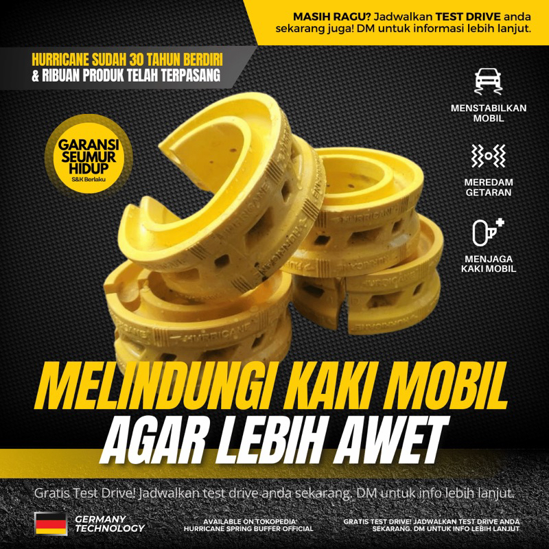 Jual Hurricane Spring Buffer 1 Set Anti Limbung Anti Ngayun | Shopee ...