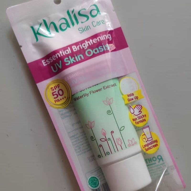 Jual Khalisa Essential Brightening UV Skin Oasis SPF 50 PA+++ | Shopee ...