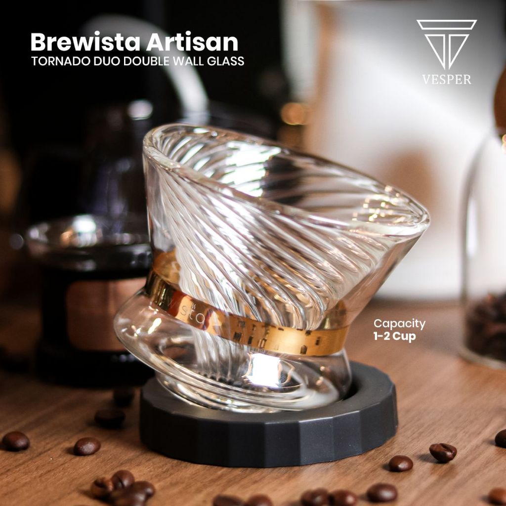 Jual Brewista artisan tornado duo double wall glass dripper 1-2cup ...