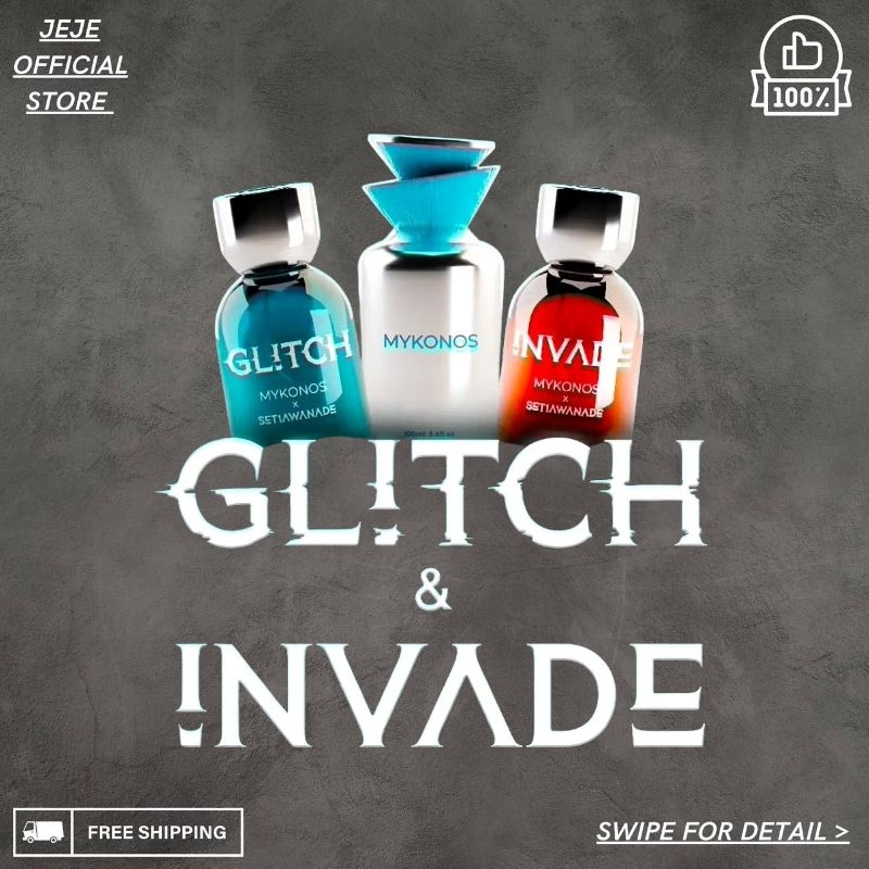 Jual [BARU] PARFUM MYKONOS X ADE SETIAWAN INVADE/GLITCH/BUNDLE ...