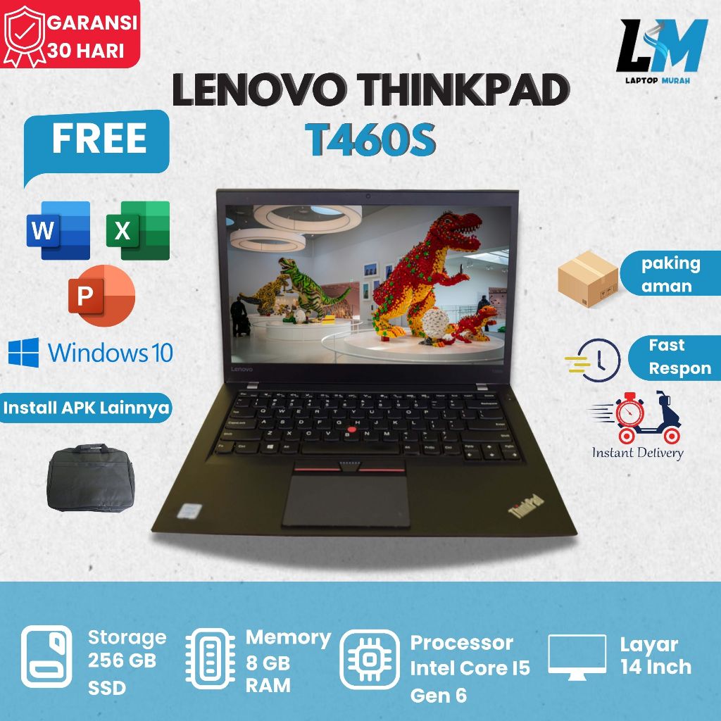 Jual Lenovo Thinkpad T460s Intel Core I5 Gen 6 8gb Ssd 256GB Free Tas ...