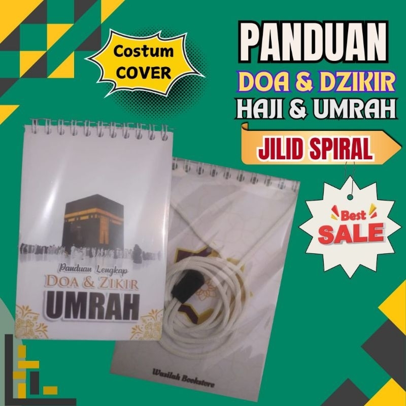 Jual [BUKU UMRAH] Buku Doa Umrah Jilid Spiral Free Desain Costum Cover ...