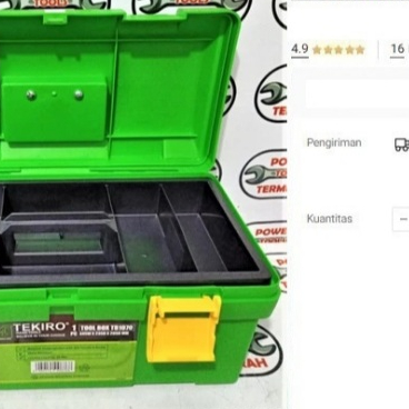 Jual Tool Box Plastik TEKIRO PVC TB1070 Tempat Alat Kerja Tools 0210 TB 902 | Shopee Indonesia