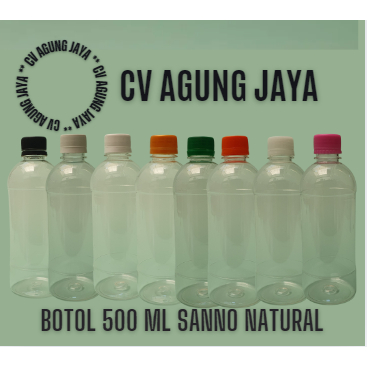Jual Botol 500 ml Sanno Natural / Tutup Pocari / Botol Plastik / Botol Pet Food / Botol Madu ...