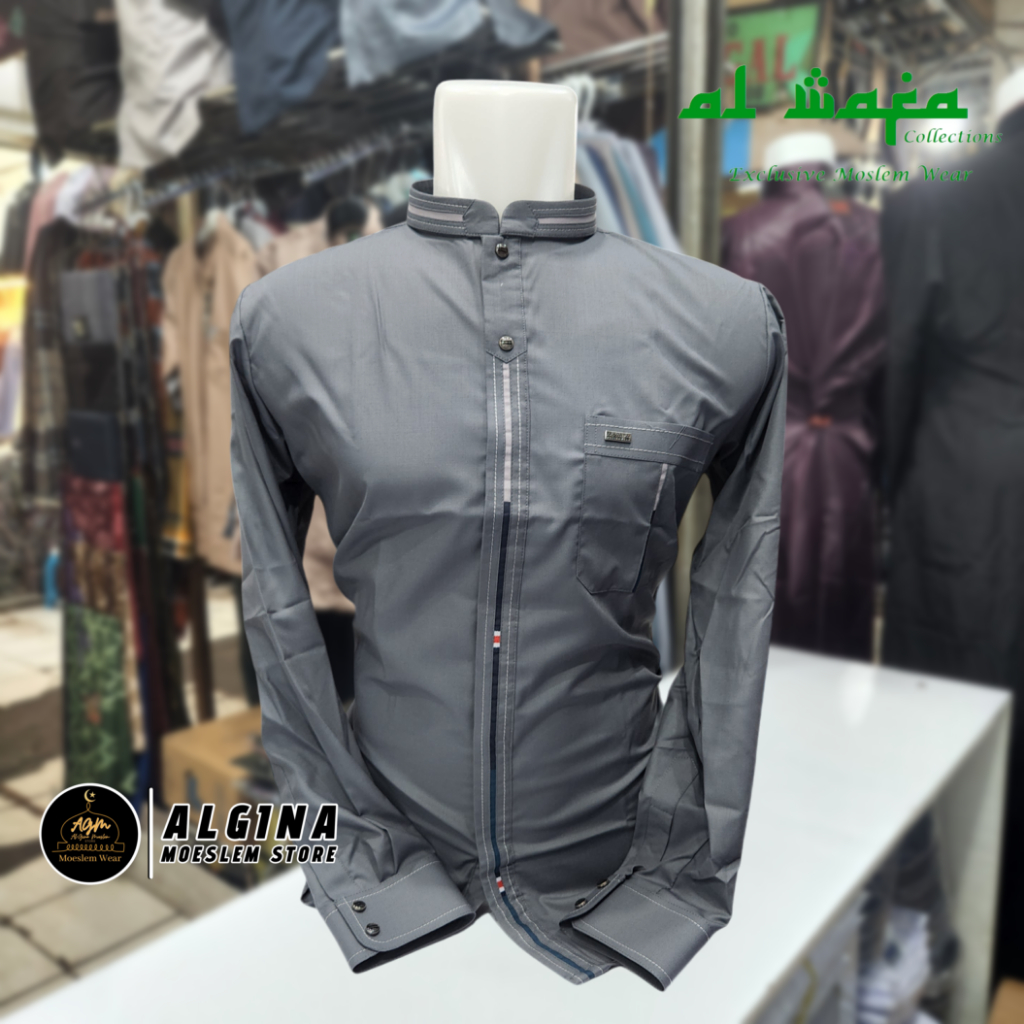 Jual Koko Al Wafa Warna Lengan Panjang Manset Kancing Thailand | Baju ...