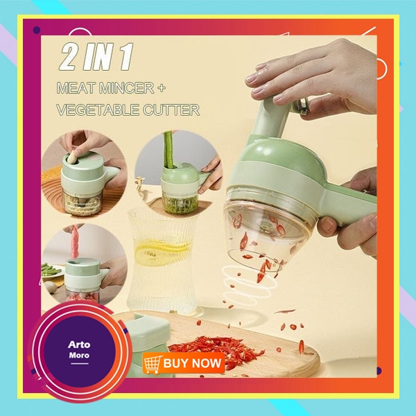 Jual 【Newest Version】TNW KB4 Food Chopper Protable Mixer Blender Quatre ...