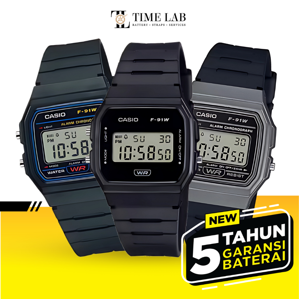 Jual JAM TANGAN CASIO F-91W F-91WM / F-91WS / F-91WB / F-91 UNISEX ...