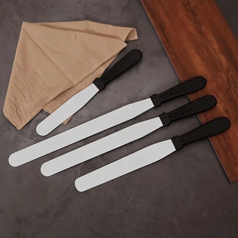 Jual Spatula Stainless 6"| 8"| 10"| 12"| Spatula Buttercream Gagang ...