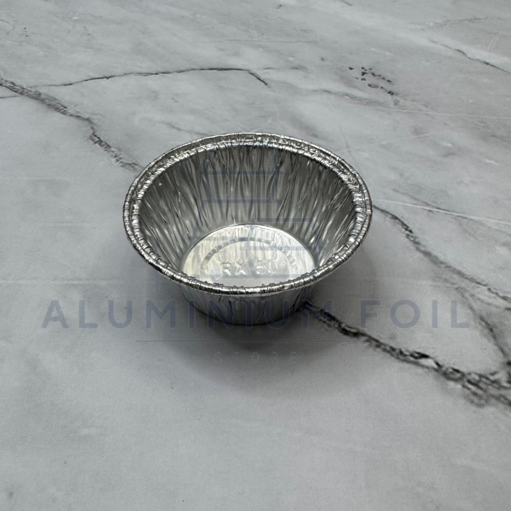 Jual Aluminium Foil Cup Rx 50 Ukuran Kecil 50 Cocok Sebagai Cetakan Egg ...