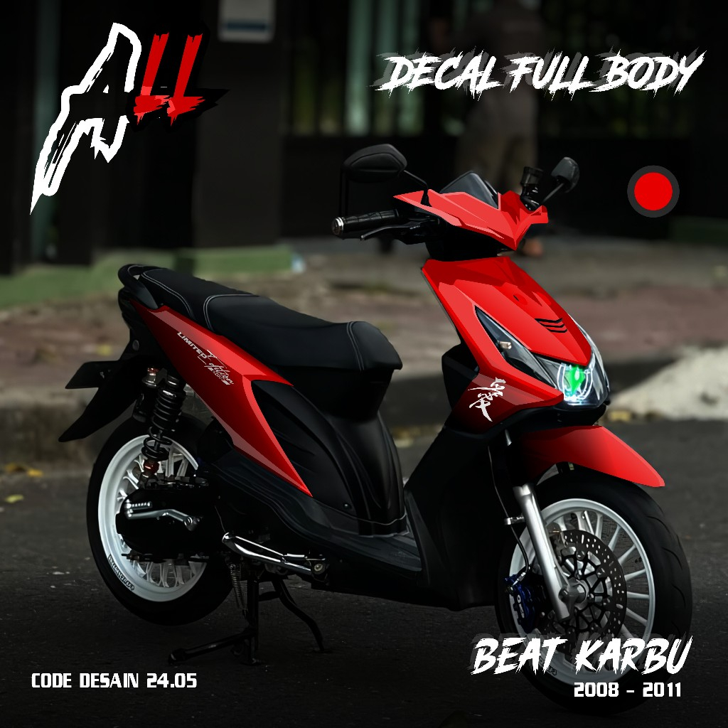 Jual Stiker Decal Full Body Beat Karbu 2008 2009 2010 2011 2012 Desain ...
