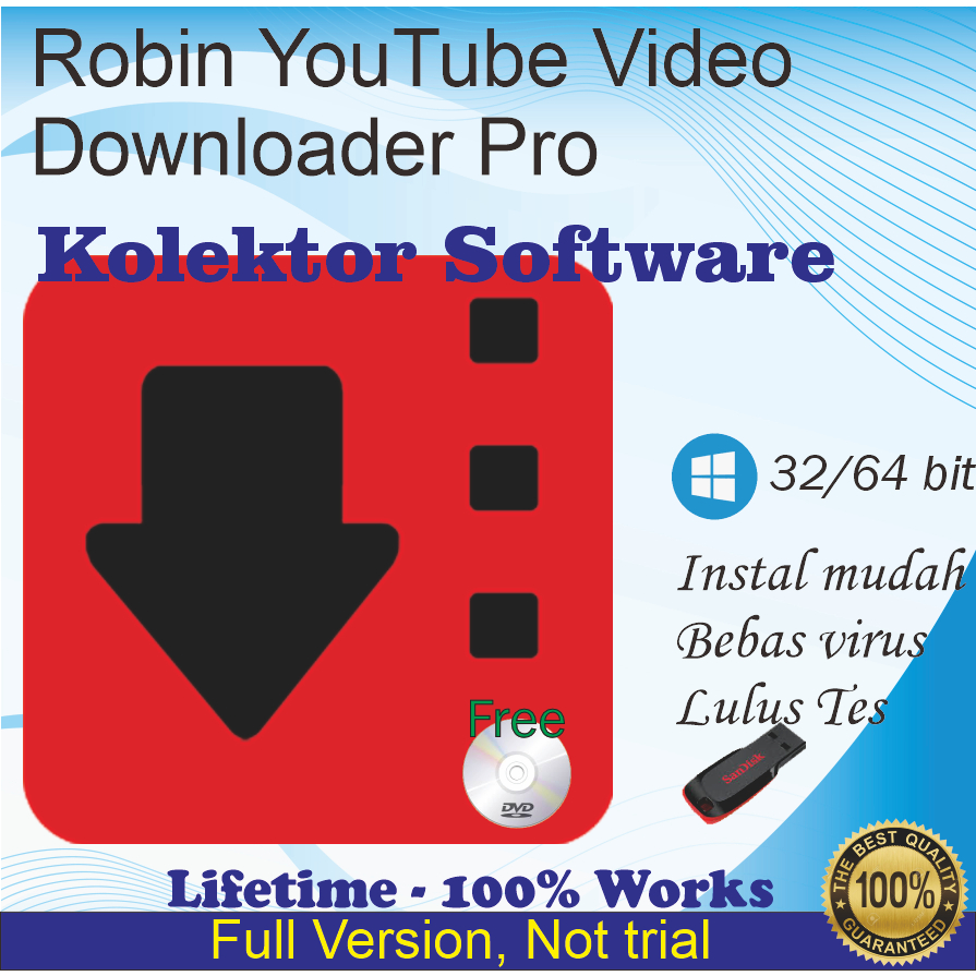 Jual Robin YouTube Video Downloader 6.11.7 - Full Version, Lifetime ...