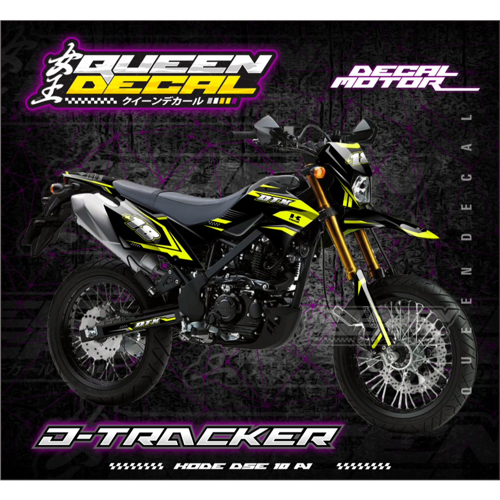 Jual Decal Motor Stiker Full Body D-TRACKER SE Desain Variasi / Bahan ...