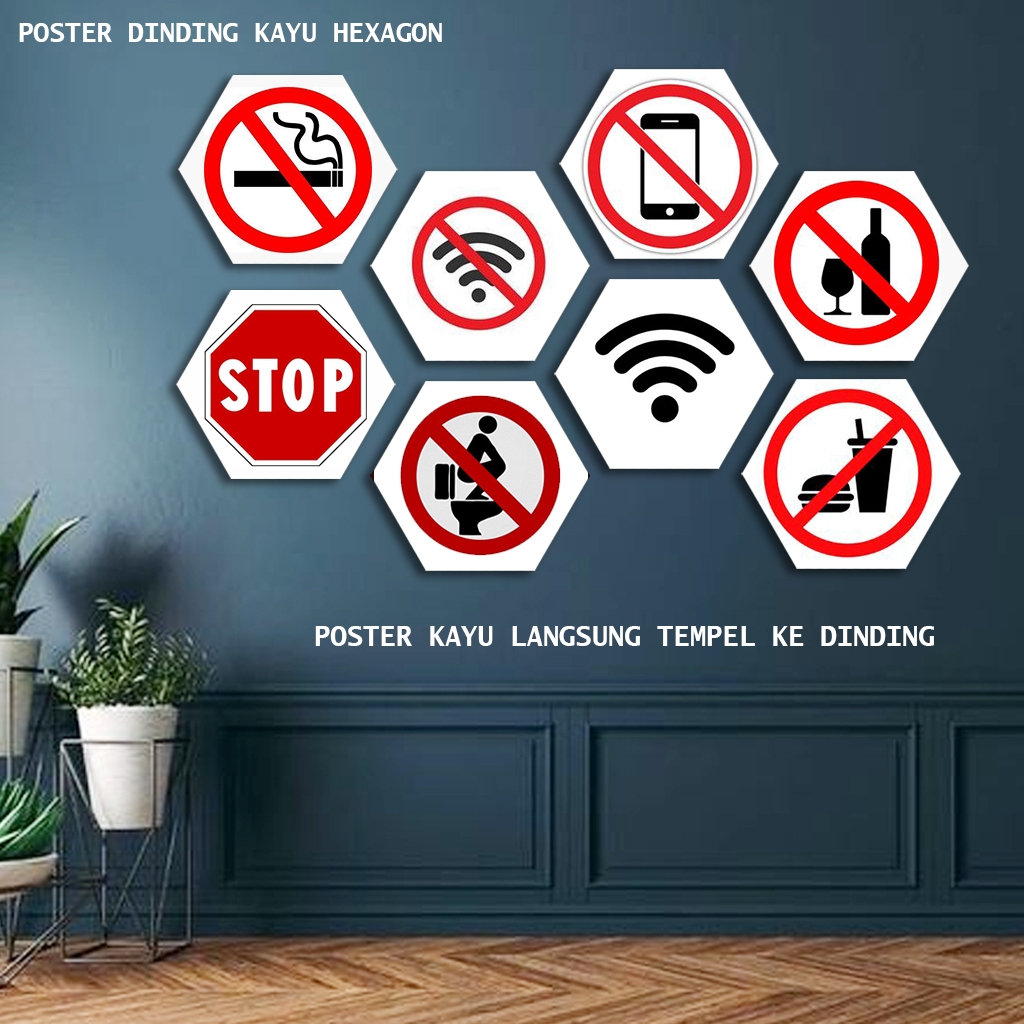 Jual Poster dinding hexagional unik - Hiasan Kayu - poster unik ...