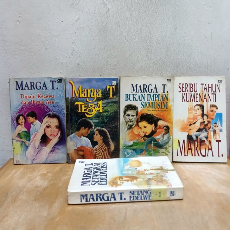 Jual Paket Buku Novel Marga T: Setangkai Edelweiss,Seribu Tahun Ku ...