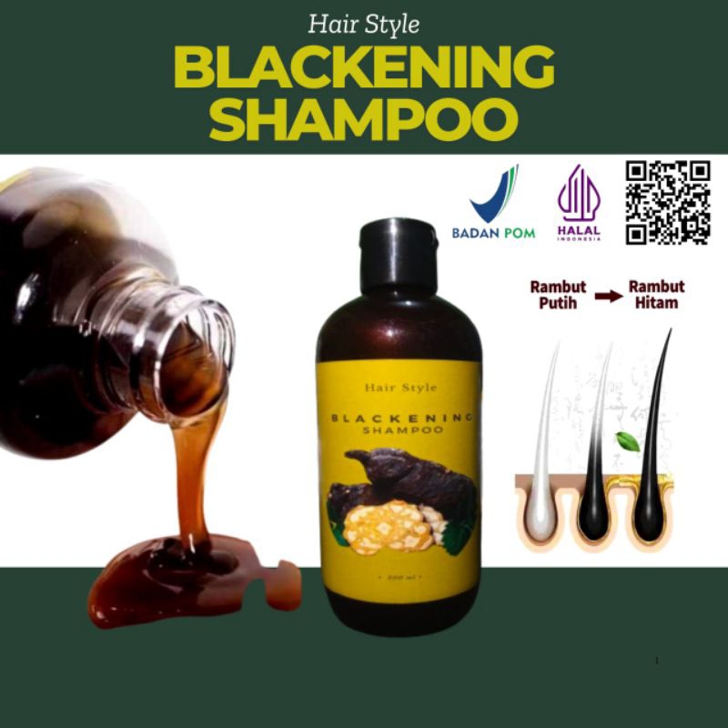 Jual Shampoo Penghilang Uban Original Hair Style Blackening Shampoo ...