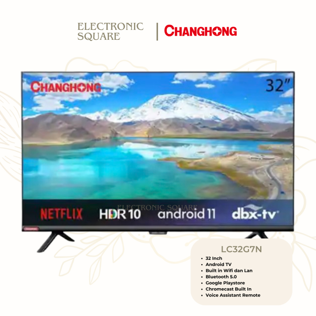 Jual LED TV CHANGHONG 32 Inch LC32G7N Android TV | Shopee Indonesia