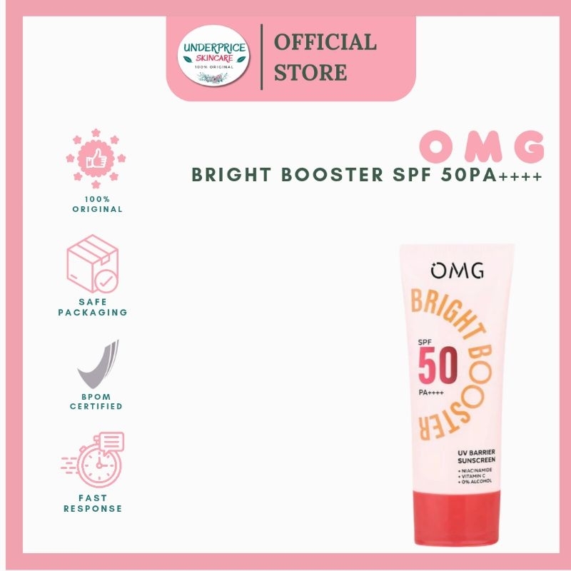 Jual OMG Oh My Glam Bright Booster UV Barrier Sunscreen SPF 50 PA+++ 25 ...