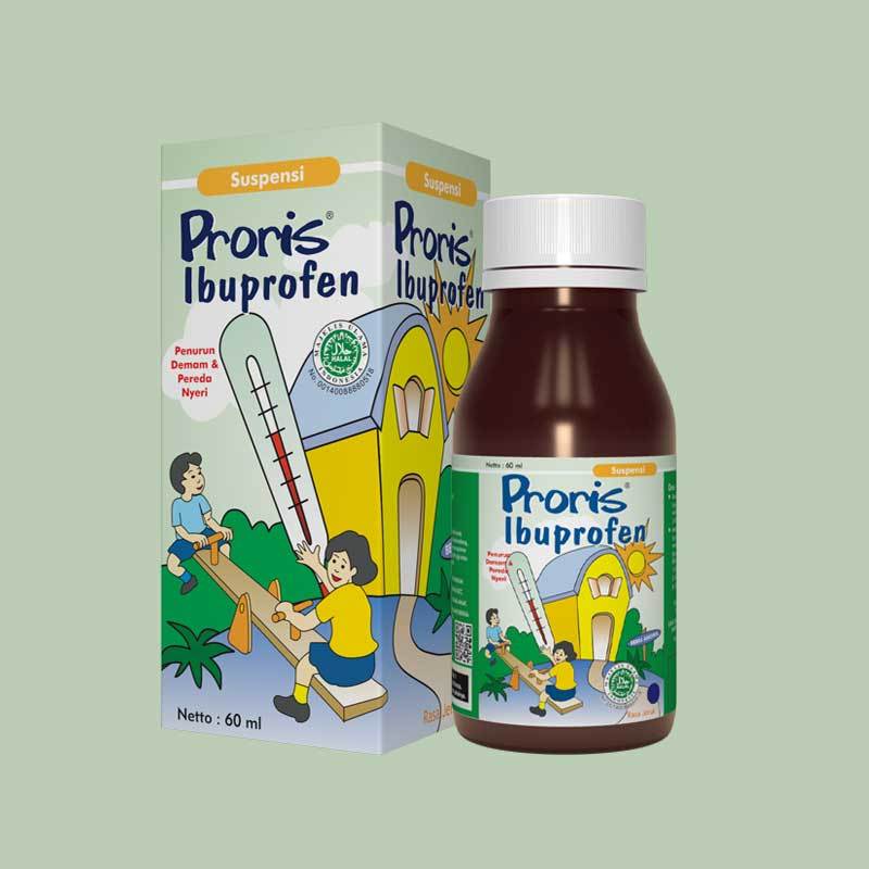 Jual PRORIS Suspensi Forte 50ML & 60 ML Penurun Demam & Pereda Nyeri ...