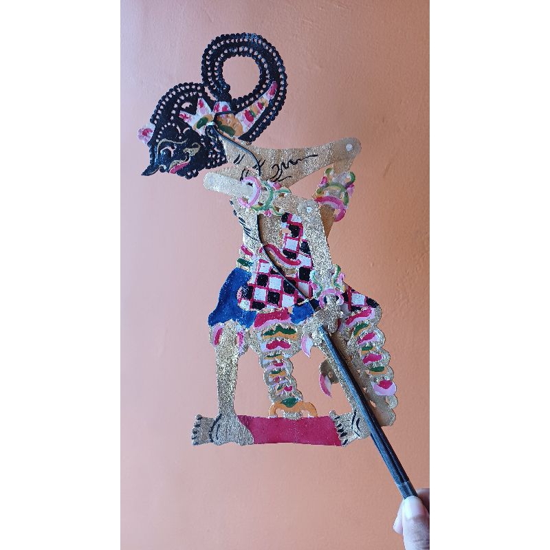 Jual WAYANG KULIT mini 30cm werkudara/ WAYANG BIMA/ wayang bimo ...