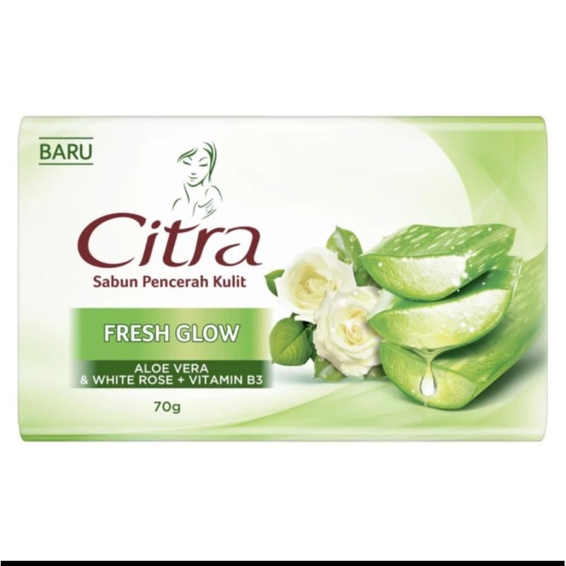 Jual FREE PACKING- CITRA Fresh Glow Bar Soap [70 g] | Shopee Indonesia
