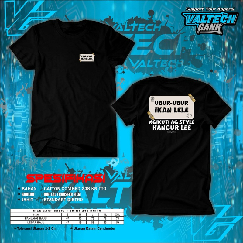 Jual Valtech Gank Kaos Ubur-Ubur Ikan Lele | Shopee Indonesia