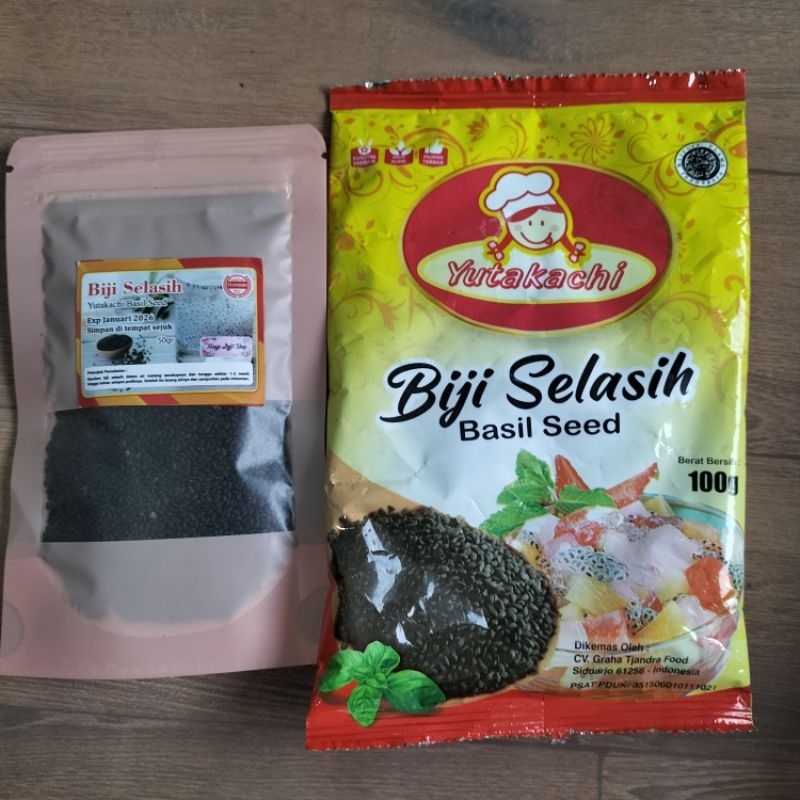 Jual Biji Selasih Basil premium quality ukuran 50gr 100gr termurah ...