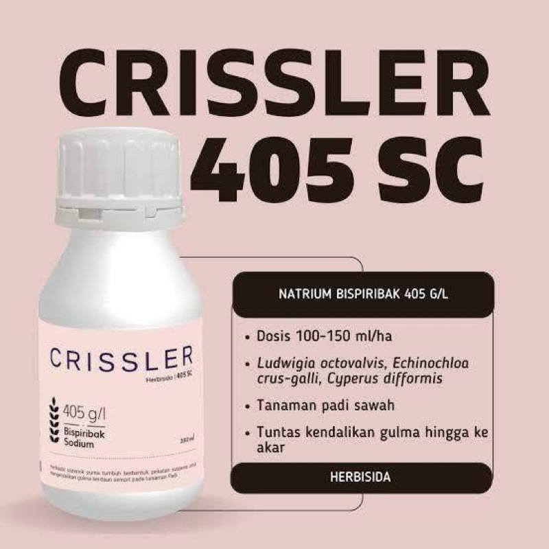 Jual Crissler 405 SC racun rumput di tanaman padi at sawah isi 250ml ...