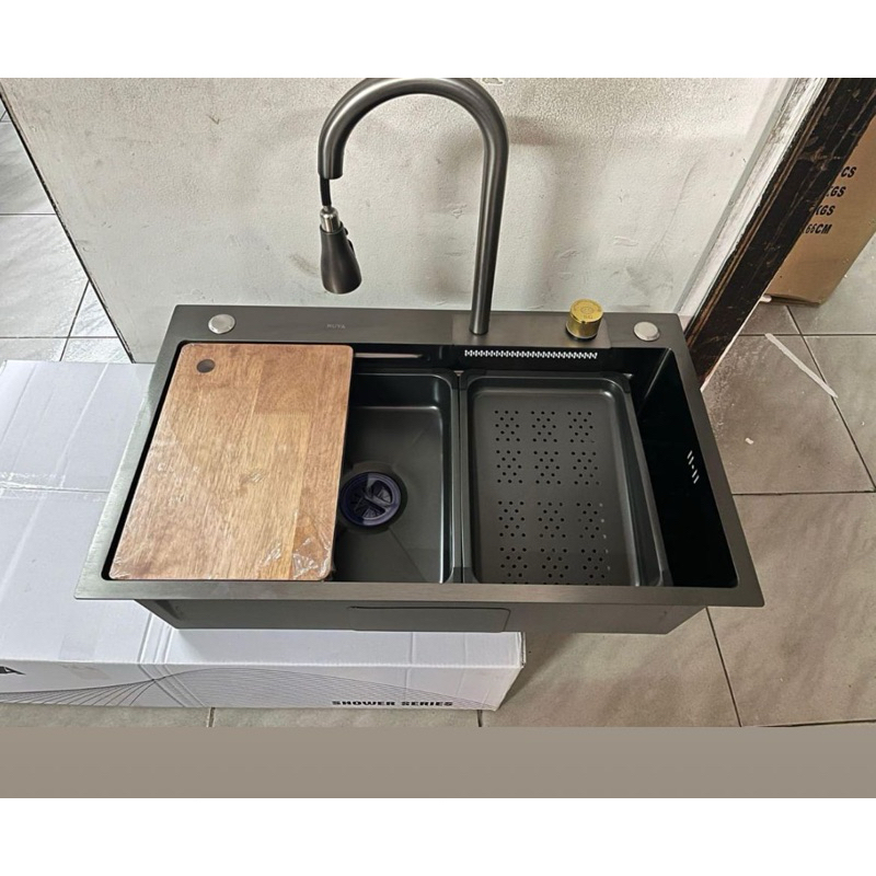 Jual Bak cuci piring stainless steel tebal 75x45x22 Kyoto/ kitchen sink ...