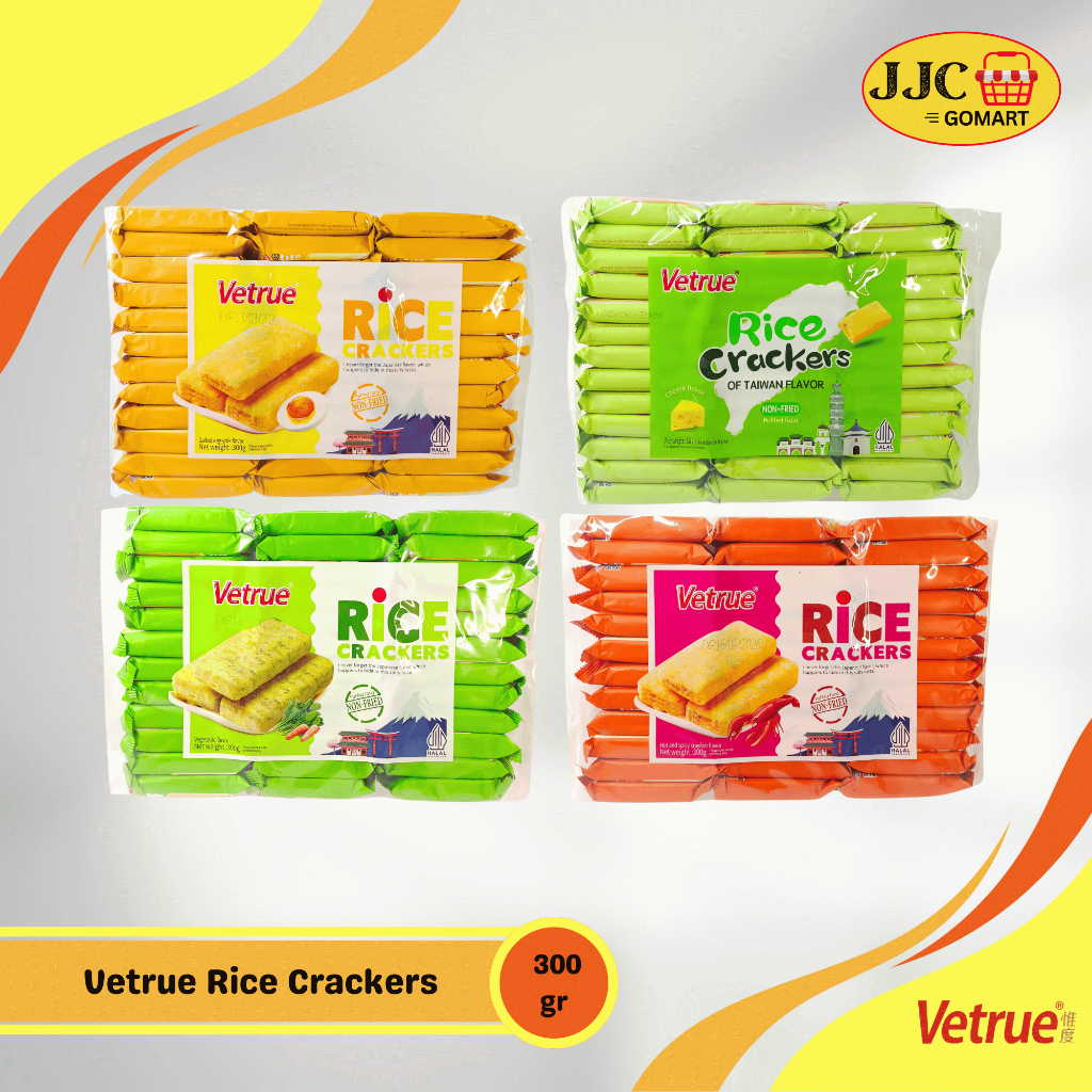 Jual Vetrue Rice Crackers 300gr | Salted Egg | Crayfish | Vegetable ...