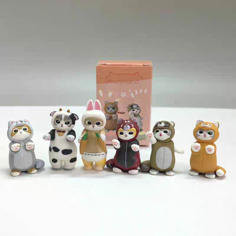 Jual Mofusand Figurine Set Mini Lucu Pajangan Kucing Kostum Koleksi ...