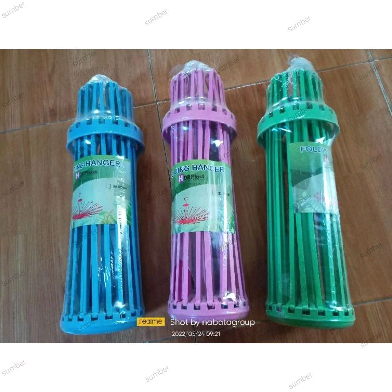 Jual Hanger folding jemuran bayi 20 stick / jemuran popok / jemuran ...