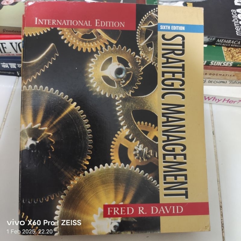 Jual BUKU STRATEGIC MANAGEMENT SIXTH EDITION INTERNATIONAL EDITION BY ...