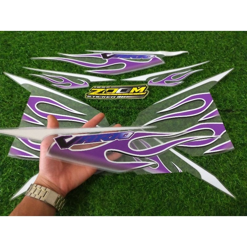 Jual STICKER TRANSPARAN MOTOR VARIO LED OLD 125-150 MOTIF API LIST ...