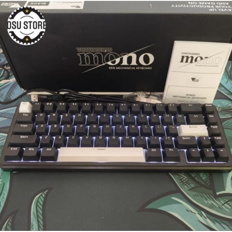 Jual keyboard Vortex Series mono - 65 - Black. Jx Jade switch | Shopee ...