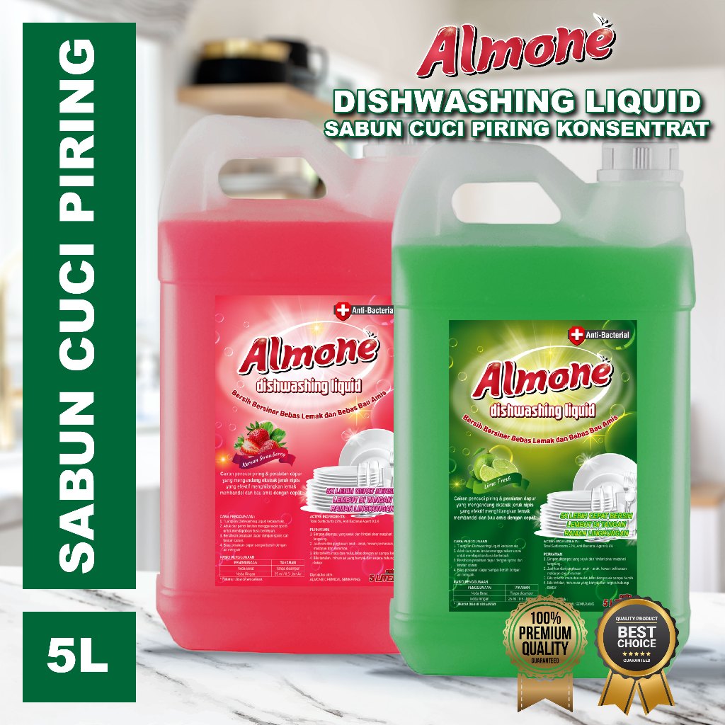 Jual Sabun Cuci Piring ALMONE Dishwashing Liquid 5 Liter | Shopee Indonesia