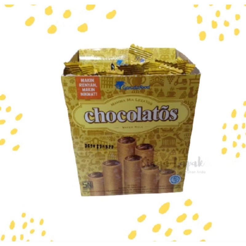 Jual Chocolatos Wafer Roll 8.5gr - 1 box isi 24pcs | Shopee Indonesia