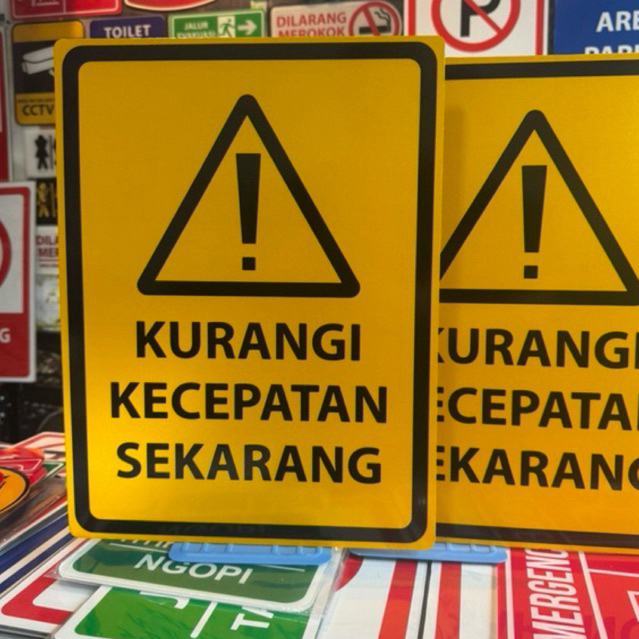 Jual SIGN/RAMBU KURANGI KECEPATAN BAHAN ACP 3MM | Shopee Indonesia