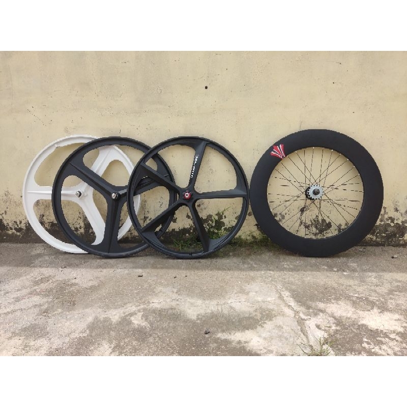 Jual wheelset fixie 700c navigate 3 spoke, navigate 5 spoke, wheelset ...