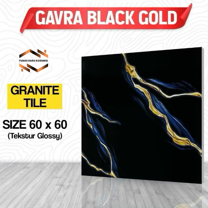 Jual Granit 60x60 Arna Gavra Black Gold | Glazed Polished | Shopee ...