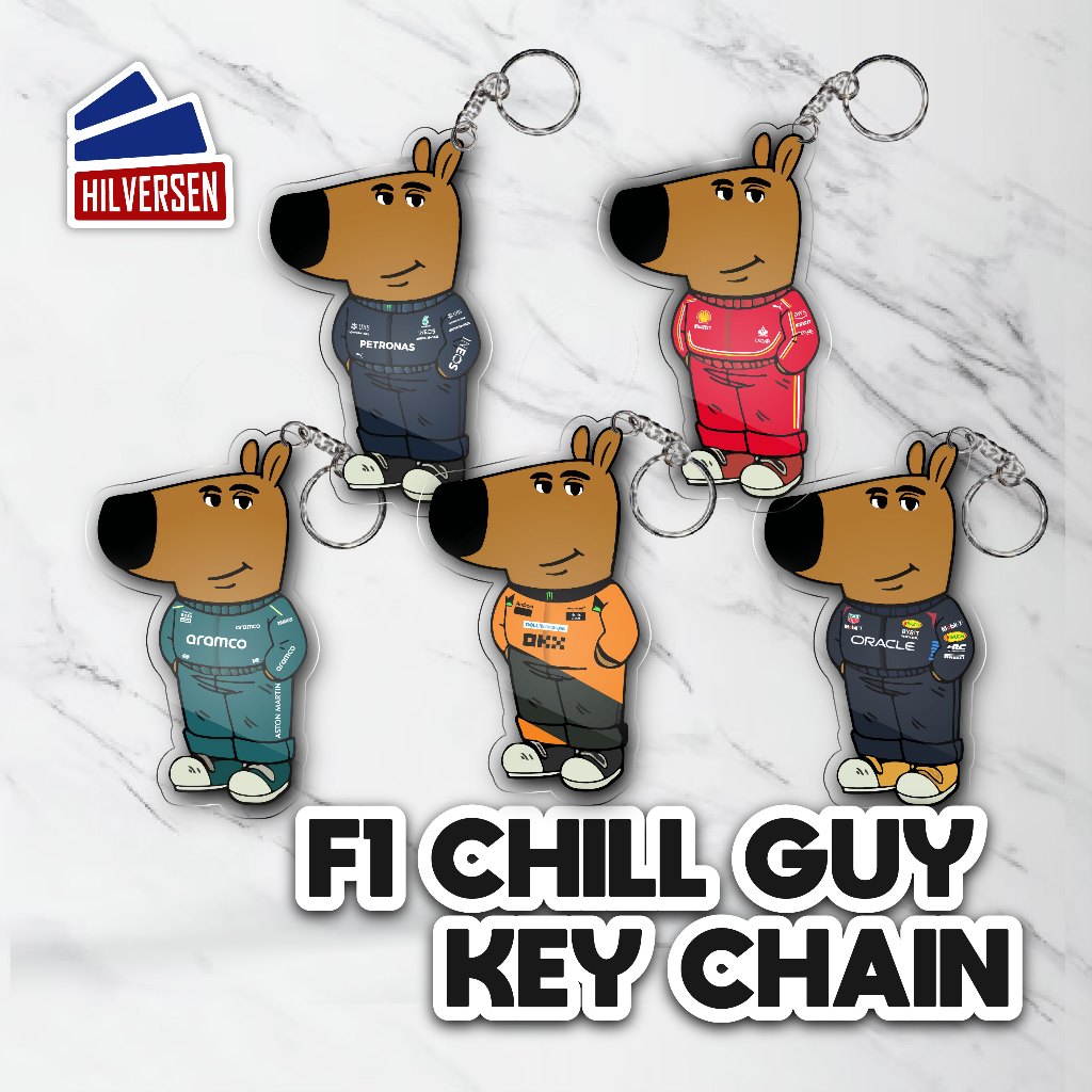 Jual [ ReadyStock ] Gantungan Kunci F1 Chill Guy - Formula 1 Key Chain ...