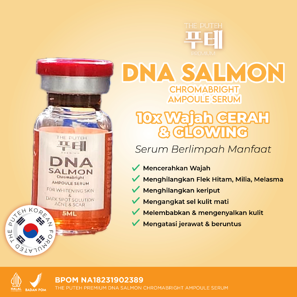 Jual SALMON DNA AMPOULE SERUM VIAL PREMIUM BPOM HALAL RI | Shopee Indonesia